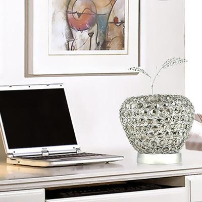 时创意婚6655庆ed水晶尚装饰水晶台灯计师l样品房客厅卧设室灯具