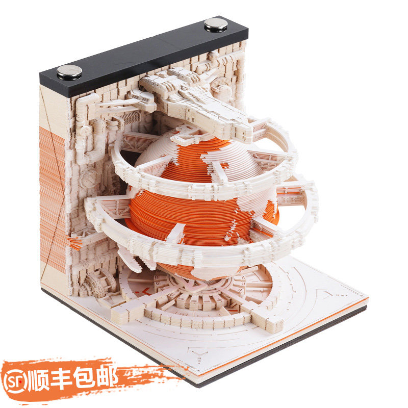 3D拯救地球日历2022解压手撕小创意立体便签桌面文艺青年纸雕摆件