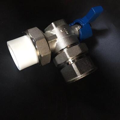 PR活接球阀PR活接角式铜球阀PPP582R角式活球阀接铜阀门角阀铜P芯