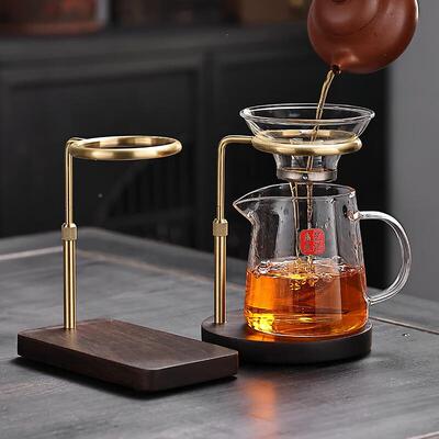 璃茶漏茶滤玻锈钢漏过滤网茶隔OIY公杯斗滤茶器一体功夫茶具不茶