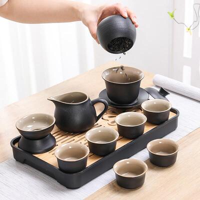 陶黑陶11939旅行瓷功夫茶具套装便携式包家用茶外壶杯简约泡办公