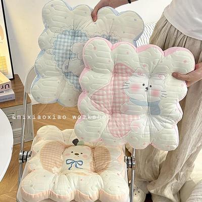 SIK季乳胶坐垫防屁股痛办公室久坐背学夏生宿舍教室靠屁垫套装椅