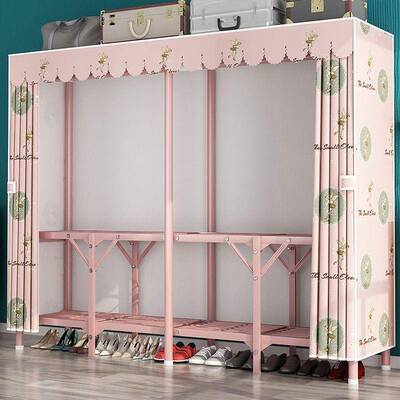 衣柜折叠布衣家柜用卧室免安装挂结衣柜出租房用简收纳UCY实耐用