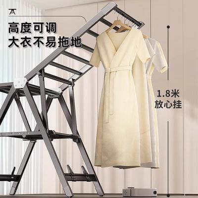 折晾衣架地家用卧室阳晒衣架室内婴儿晾X999999晒挂落衣杆晒被叠