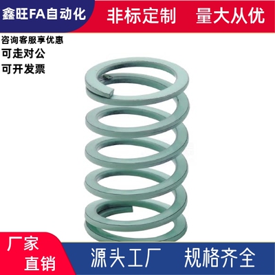 YSWY-D11/12.5/16.5/20.5/24.5/30/37/42-L75/80淡绿色矩形弹簧