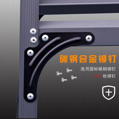 匠梯之诚人字合梯家双用梯子铝金YT-AFA-2折叠梯加厚升降侧工程便