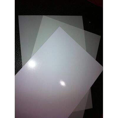 倪彩材C料V直销-A卡4P双面免层压白卡证材料0.25免层压0.280.25