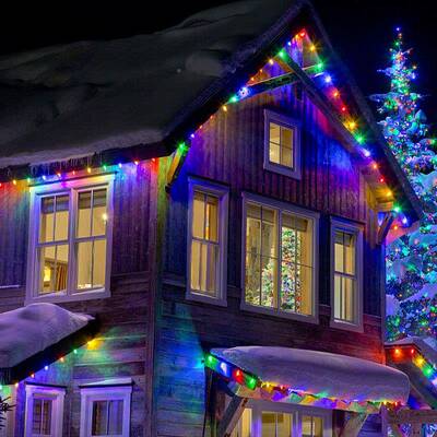 Cas灯a17389虹mbi户外灯跑马灯led七彩变色防水景彩观灯带条霓软