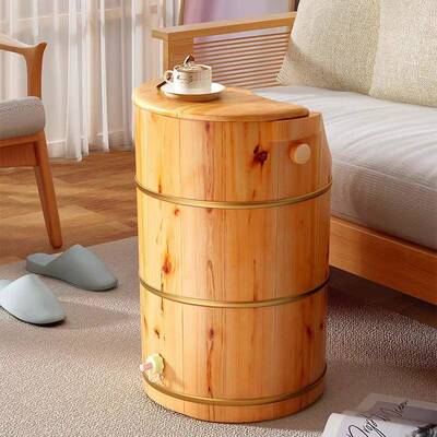 养生过熏桶高足浴桶保温桶蒸桶冬天AL102060深实木泡脚桶小腿用家