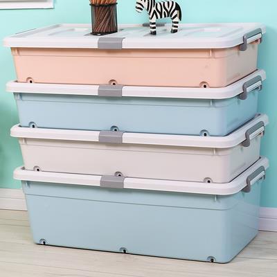 床底装下收纳储箱扁塑料特大号床底平带轮物TB-62014柜子衣服整理