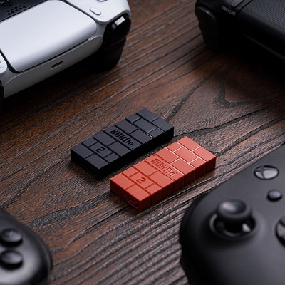 八位堂小砖块USB转换器 xbox seriesX Switch Pro PS5 PS4 WII游戏手柄 转NS 2主机PC电脑无线蓝牙转接接收器