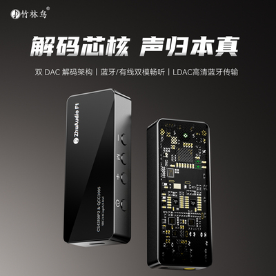 竹林鸟听羽F1蓝牙解码耳放便携