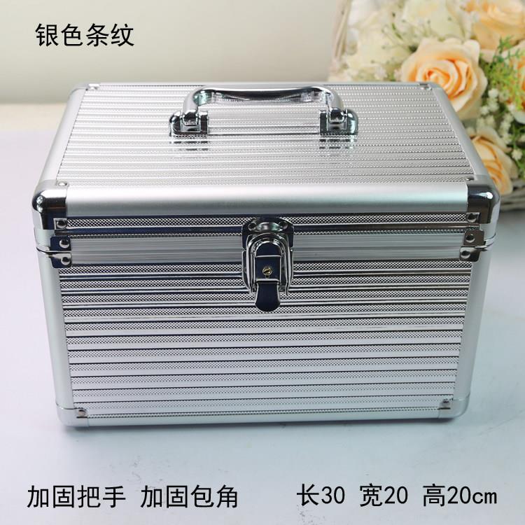 技师工具箱铝合金足浴足疗上钟 钟修脚美容美甲收纳盒纹绣手提化
