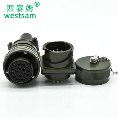 圆形连接器卡扣 VG3102A 20-29S 17芯 防水连接器 航空插头
