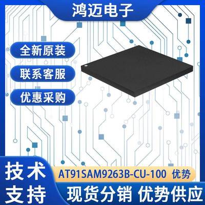 AT91SAM9263B-CU-100单片机 导航系统工业控制MPU单片机 渠道