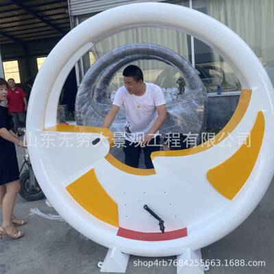 大型不锈钢互动脚踏xcj0706喷泉水车无力传感脚发踏电跑马灯发光