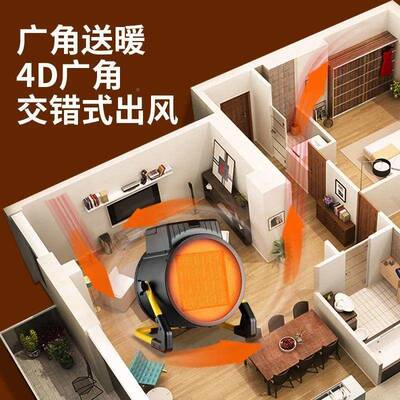 工业取12627暖家用浴室热暖暖风机小钢炮石墨烯大面速供暖小型积电气