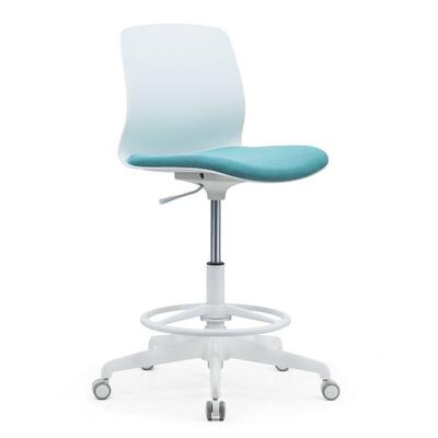 RTE料简约升旋转办公脑椅接待会电客高凳塑高脚吧椅小巧降员工活