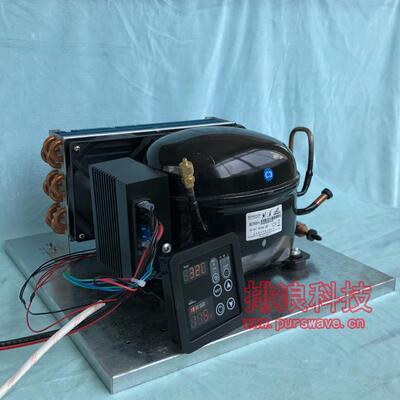 BD75C直流压缩机冷凝机制冷PYZ机组风冷冰箱H冷柜组R134a机12V组2