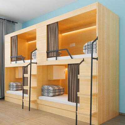 酒同宽床太空舱WQS酒店电竞上下铺青旅双层公寓床床高低床床店实