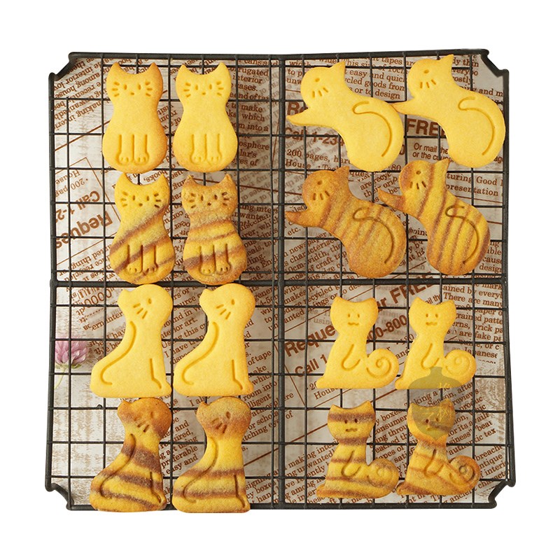 COTTA日式创意卡通小猫饼干模具家用亲子diy学校活动烘焙按压工具