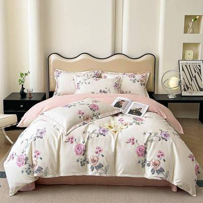 2025新款全棉13376纯棉印花被套床单床笠款床上用品四件套