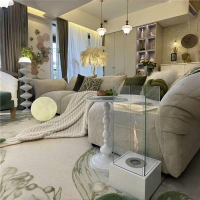 型真火酒壁炉旋风装火炉大取暖炉室内精外别墅氛围饰桌面90147摆