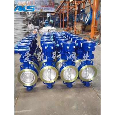 气动对夹式铸钢不锈钢软密封碟阀D673/1HW-10/16/25C/P三偏心碟阀