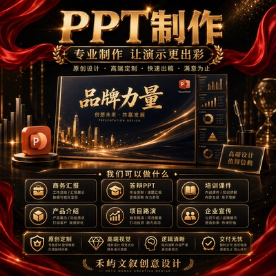专业PPT设计汇报数据分析定制
