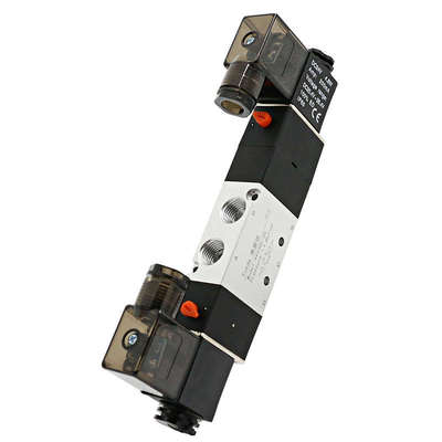 电磁控制阀4v230c-08三位五通4v230封气动阀24v220v电磁阀中气阀