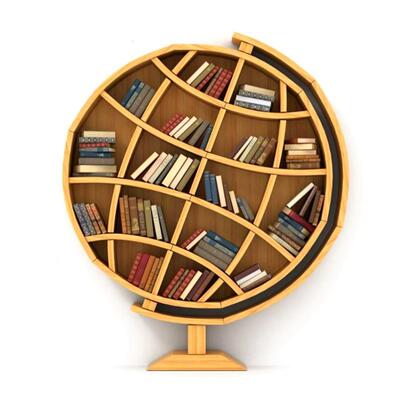 奇廊可多异20408形绘阅本组合书柜学校走展馆示墙柜创意简约读书