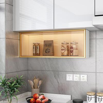 厨房小吊柜柜下调方味料薄AL100471下置物架墙壁柜款壁挂式调味品