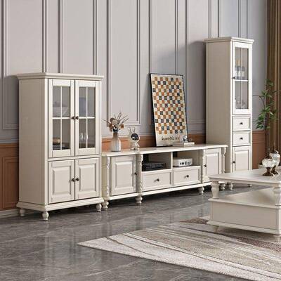 客厅家具式套装原木地柜美电视全实56250木奶柜油白色茶几电风视