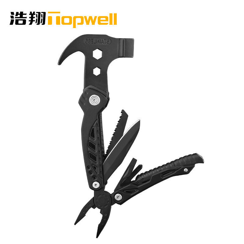 羊角锤一体组合五金工具多功能锤 户外多功能工具钳 露营起钉锤
