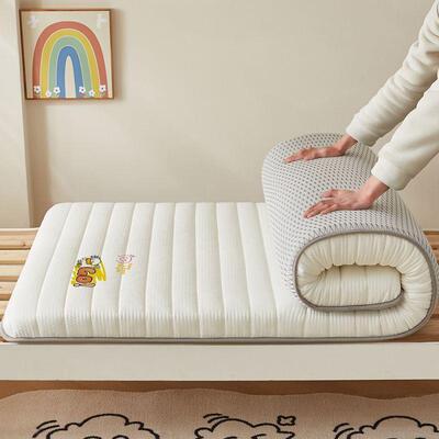 新款人泡绵芙压花加油鸭床垫学生宿舍软床垫家用单床垫垫RMC子榻