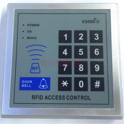 刷卡门禁机/ID密码刷卡机/密码键盘V2000C 智能密码刷卡键盘