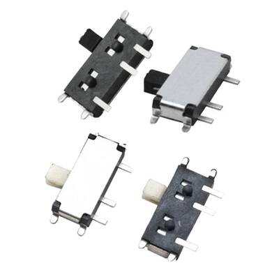 MSK-12C02/01两档七脚拨动1.5柄长黑柄白柄7针滑动开关HDL-合德来