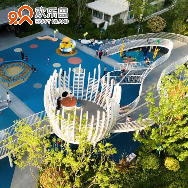 景区公园小区游乐设备户外儿童滑梯厂家社区游艺设施无动力乐园