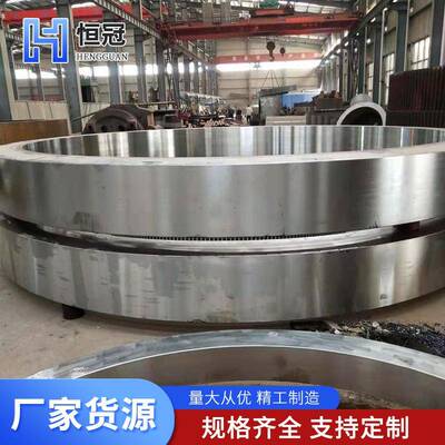 3X25米滚筒烘干机滚圈配件干燥设备烘干机大直径滚圈厂家供应