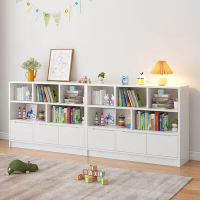 书架架客厅落GX6X527W地幼儿园矮书物柜简易生创意桌面收置纳置学