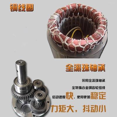 菲6W普德齿调速减速电机2圈IK6RGN-C金属轮铜COK线可逆交流马达现