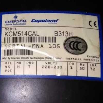 KCM514CAL KCM511CAL KCM522CAL原装3匹谷轮制冰机压缩机 R404a