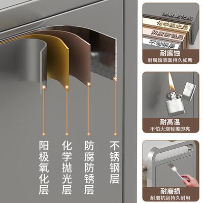 F778J798A9L不锈钢架厨房置物落地夹缝橱柜多层靠墙餐柜边极门后