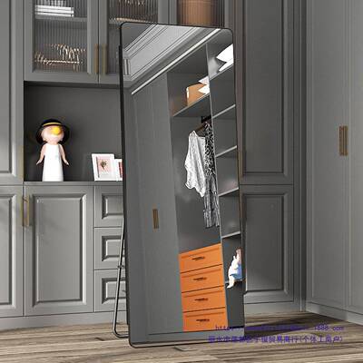 全身镜落AYF地风镜用网红女宿舍家卧室挂贴壁墙试衣穿衣镜子挂墙