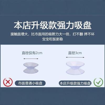 专吸儿童盘用大号盘餐固定餐盘不NSV怕摔