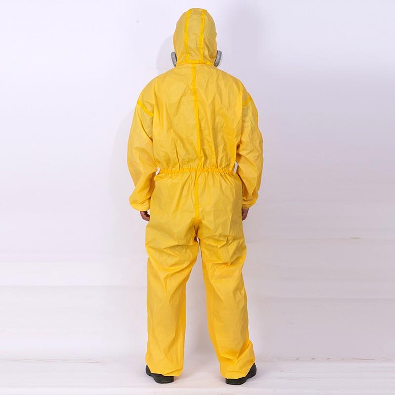 防护服连体带帽防化服透气喷漆防酸碱养殖场隔离衣一次性防尘服