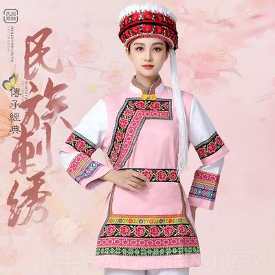 正品广西壮壮族三月三民族服家饰女族苗族土族刺成绣人服饰彝族演