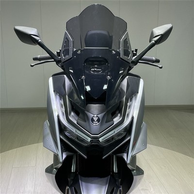 适合2023款无极SR250GT加高盾牌55.5CM前挡风后视镜前移送堵头