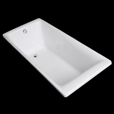 超薄加深50cm品质亚克力浴缸长方形嵌入式工程家用 soaking tub