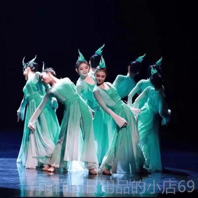 正品秋水股份有限司舞蹈服装童古典舞表演服装公集体舞中国风考格